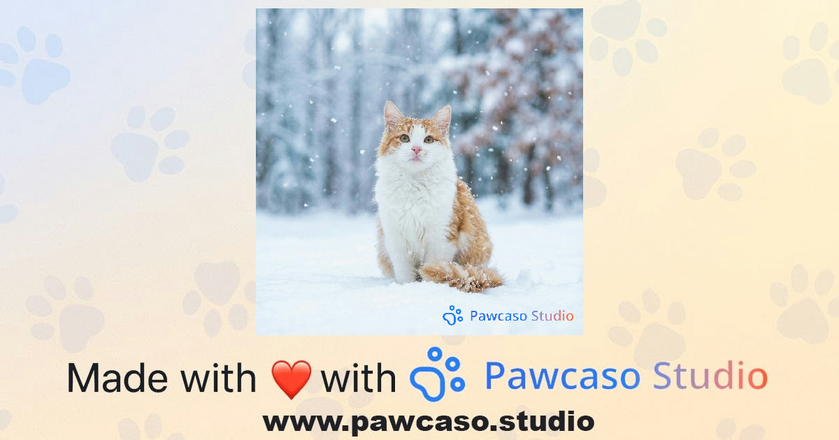 Keanu's Winter Snow Portrait | Pawcaso Studio | Pawcaso Studio